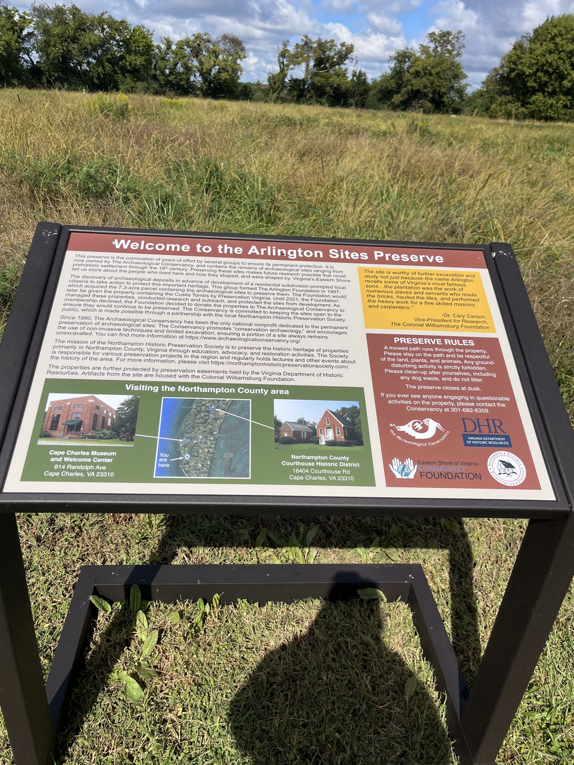 Arlington - The Archaeological Conservancy
